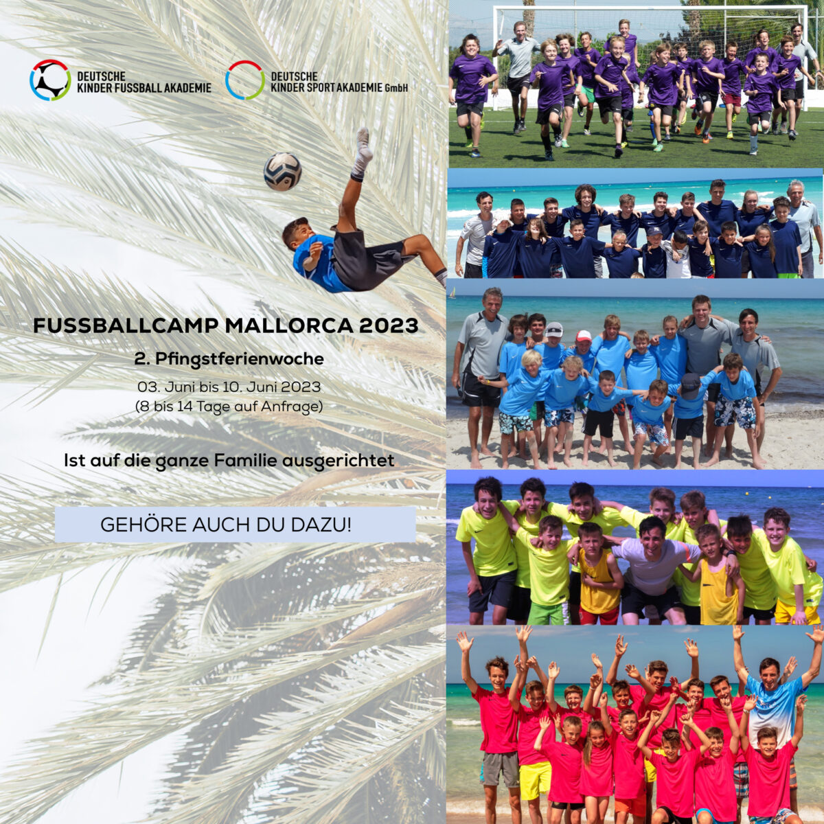 Fußballcamp Mallorca 2023 - Deutsche Kinder Sport Akademie